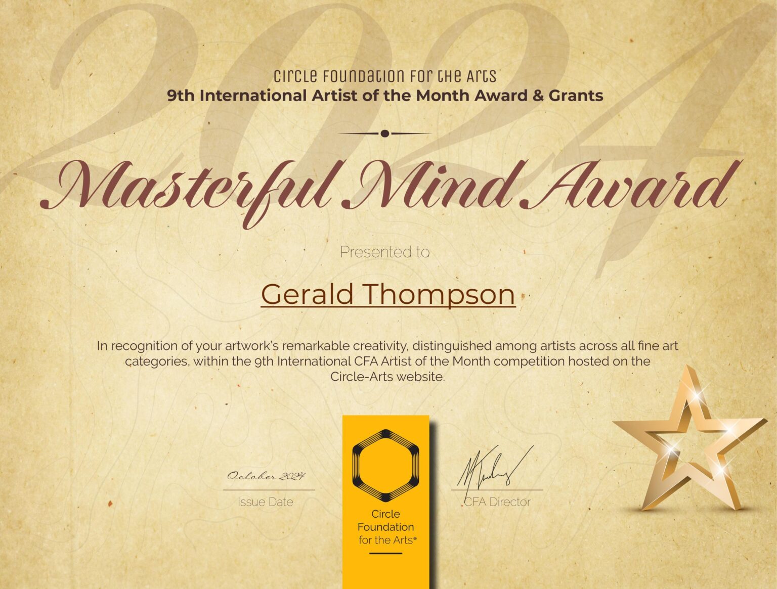 About – Gerald Thompson Art